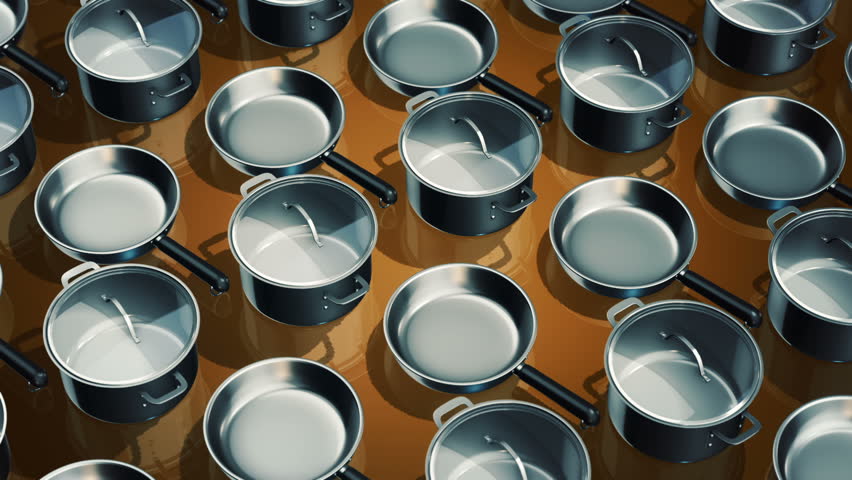 3D Animated Looping Pan Along The Canned Food Mass Production Line ...