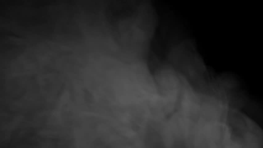 Slow Motions Smoke On A Black Background. Professional Studio Light And ...