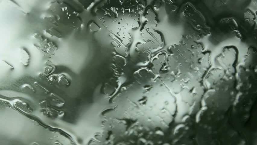 Closeup of Raindrops On a Stock Footage Video (100% Royalty-free ...