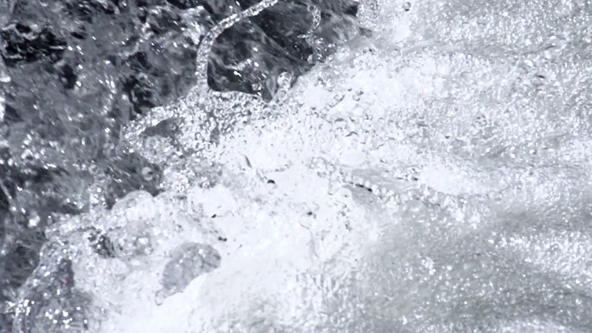 Clear White Water Rapids Streaming Ecology Background HD Stock Footage ...