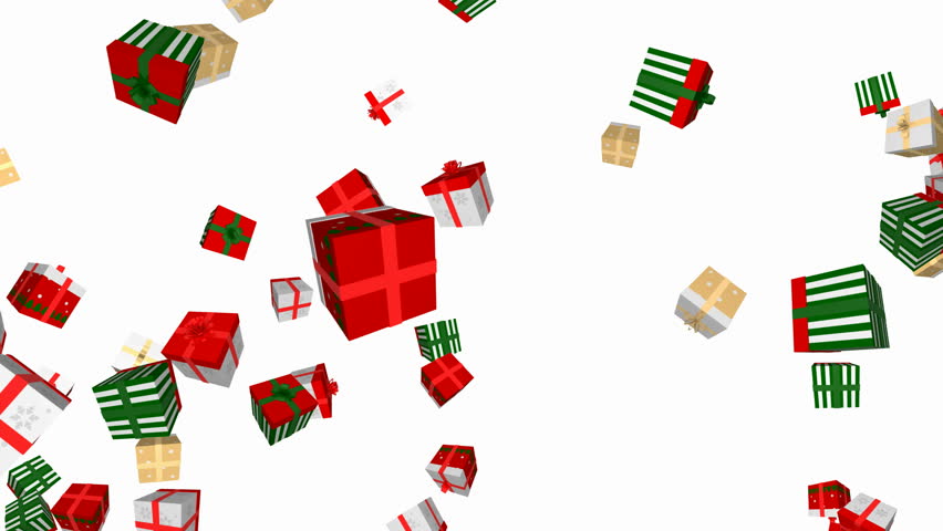 Falling Christmas Gift Boxes - Stock Footage Video (100% Royalty-free ...