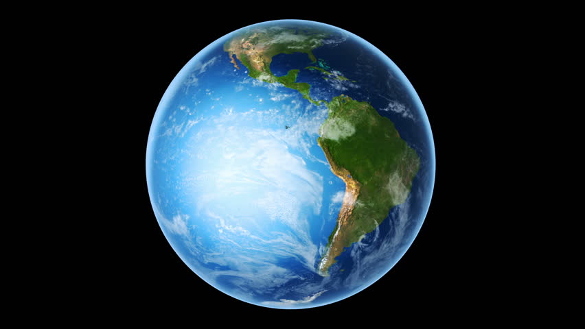 Earth Southern Hemisphere Rotating On Stock Footage Video (100% Royalty ...