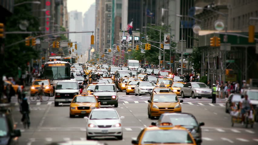 Busy New York City Traffic Stock Footage Video (100% Royalty-free ...