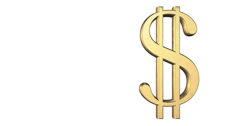 Animated Spinning Golden Dollar Sign Stock Footage Video (100% Royalty ...