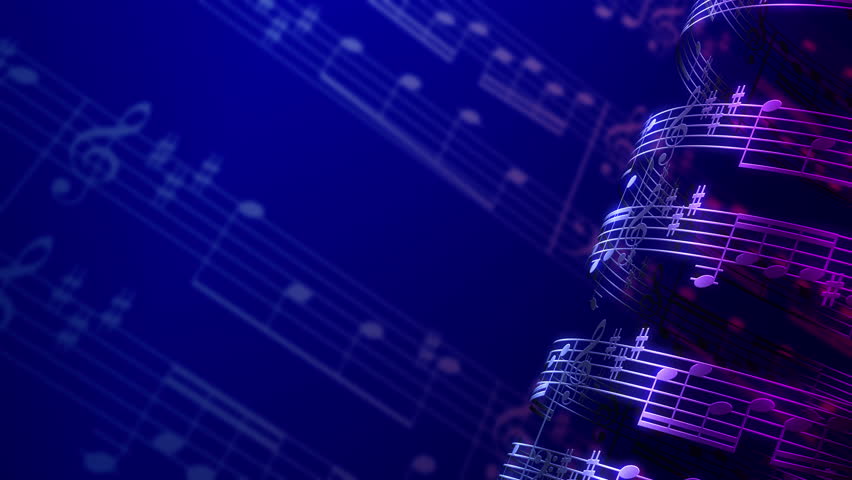 Musical Notes Composition Background, Infinity Stock Footage Video (100 ...