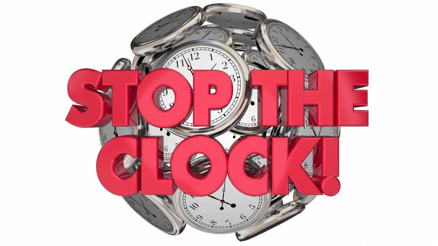 Stop the Clock Break Time Stock Footage Video (100% Royalty-free ...