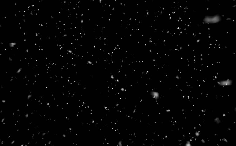 Snow Flurry Incoming W/ Alpha (25fps). Computer Generated Snow Flakes ...