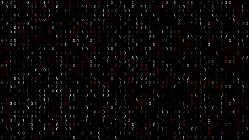 Twinkle Computer Data Code Screen Listing Table With Cursors And Boxes. Black Background With ...