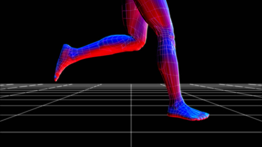 Running Man - Bionic Tech Stock Footage Video (100% Royalty-free ...