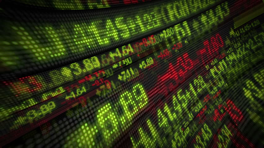 Stock Market LED Ticker Board Stock Footage Video 872272 | Shutterstock