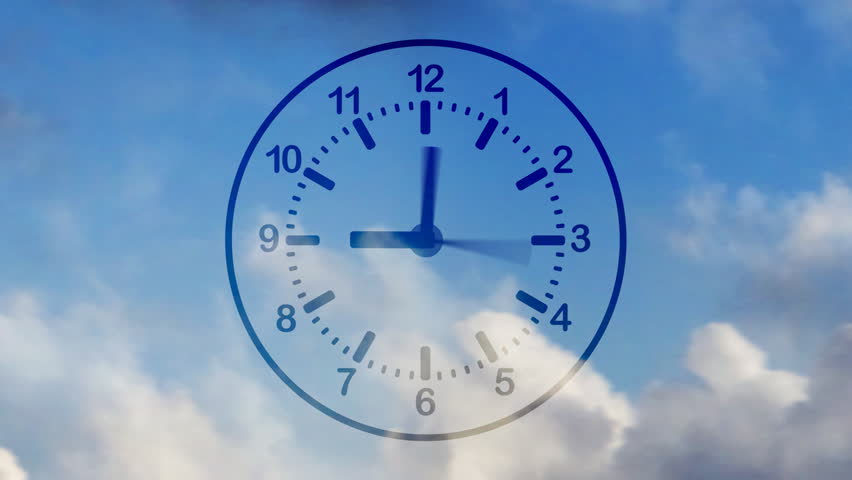 Time Flies Clock In Sky Stock Footage Video 1770929 | Shutterstock