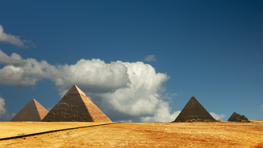 Stock Video Clip of Egypt panorama pyramid with high resolution ...