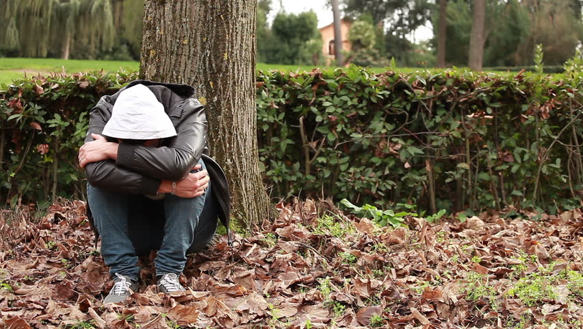 Sad Boy At Park Stock Footage Video 1818386 | Shutterstock