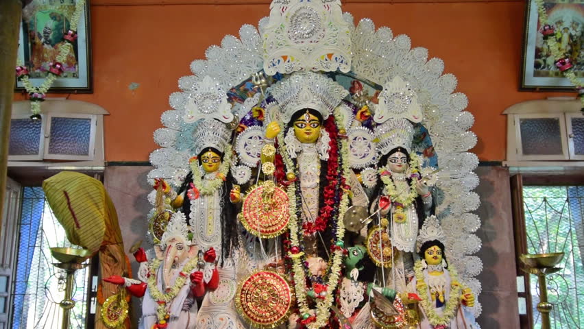 KOLKATA , INDIA - OCTOBER 20, 2015 : Beautiful Interior Of Decorated ...