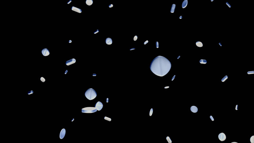 Many Different Drugs Falling - Stock Footage Video (100% Royalty-free ...