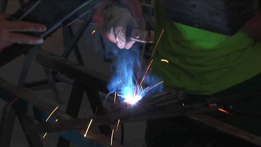 Close up of Welding Arc Stock Footage Video (100% Royalty-free ...