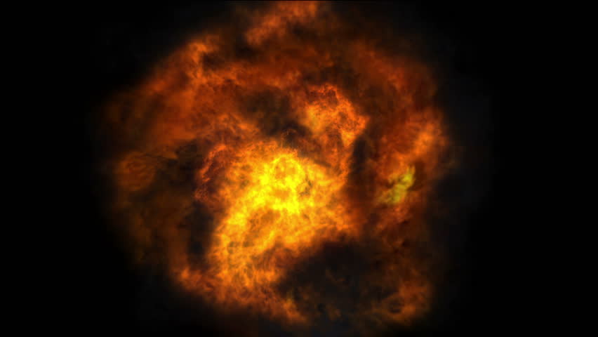 HD - Fire FX015: An Exploding Ring Of Fire Blasts Outwards (with Matte ...