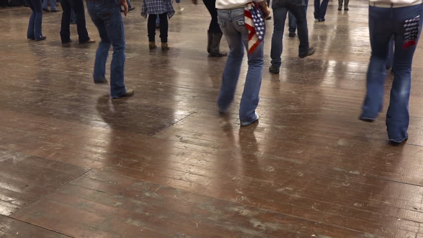 People Dancing Together A Western Choreography At A Country Folk ...