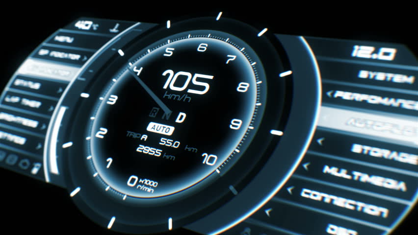 Car Dashboard, 3d Animation, With Sound Záběr Video 733225 | Shutterstock