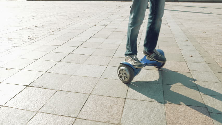 Man is Riding Hoverboard or Stock Footage Video (100% Royalty-free ...