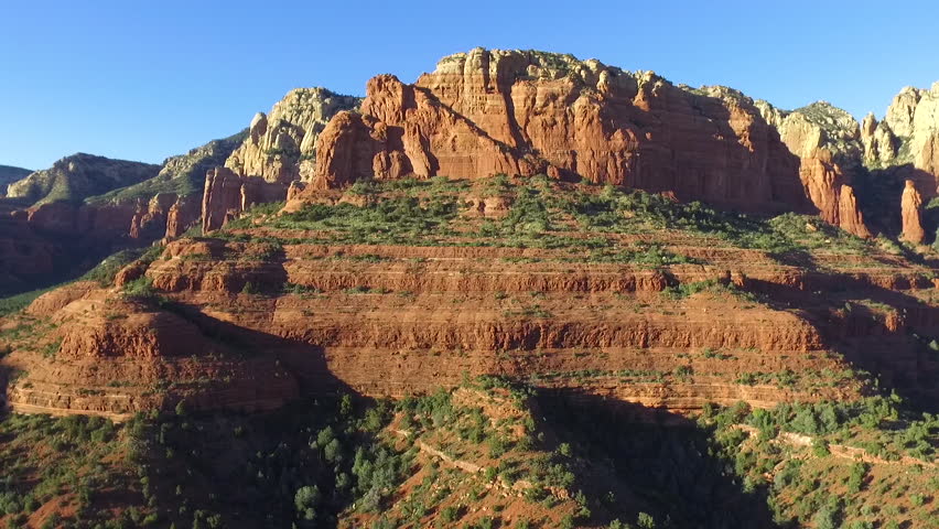 Sunset Over the Red Rock Stock Footage Video (100% Royalty-free ...