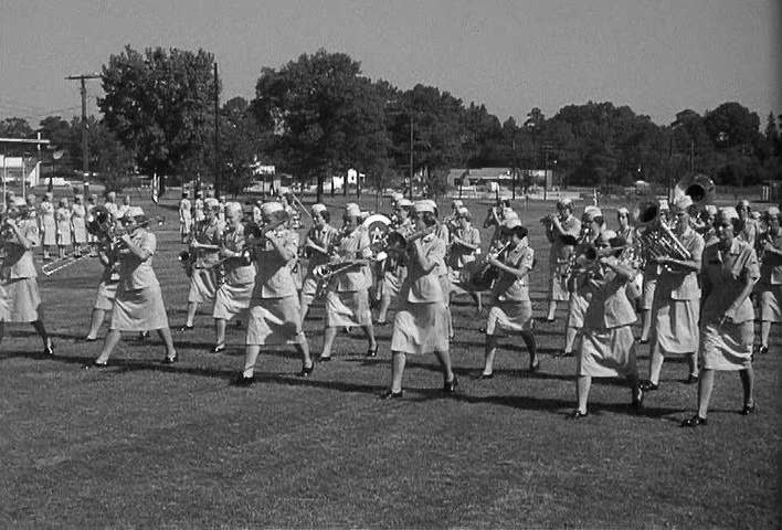 Stock video of women's army corps servicewomen march triumphantly ...