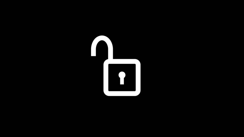 Lock Icon Animation Stock Footage Video (100% Royalty-free) 20483713 ...