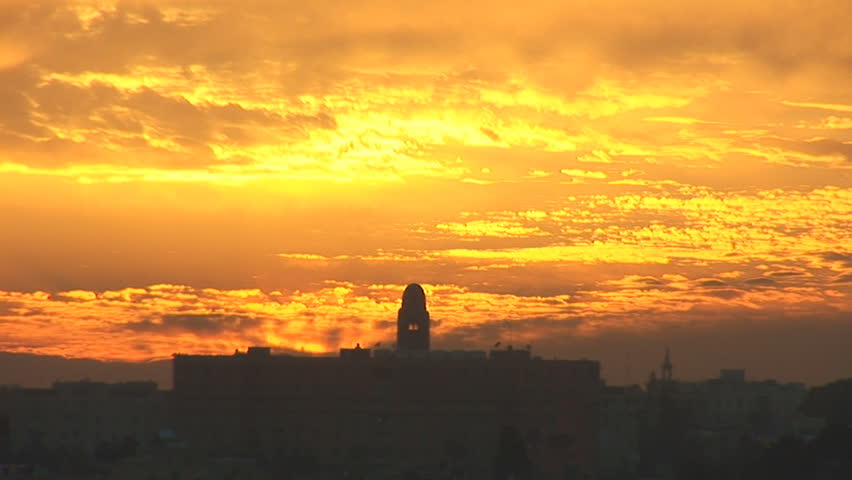 Jerusalem - Sunset Over the Stock Footage Video (100% Royalty-free ...
