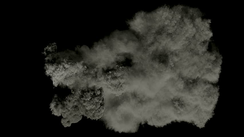 Large Dust Explosion. Alpha Channel And Loop. Stock Footage Video ...