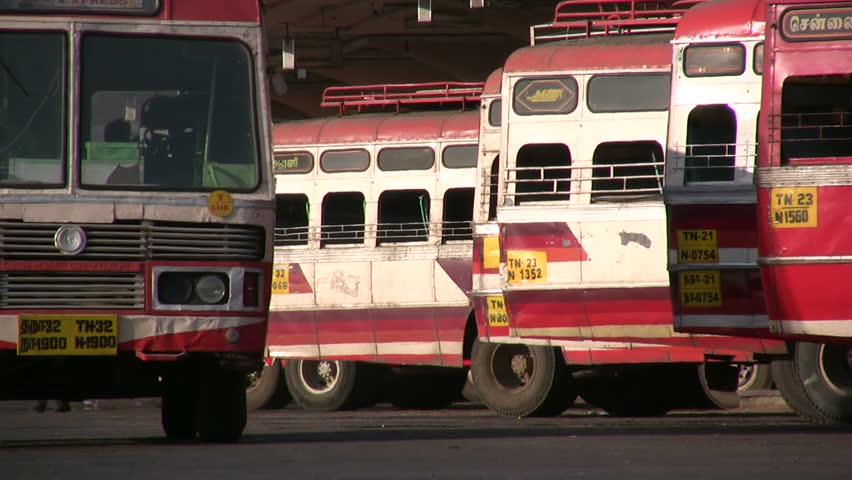 Chennai - 11 April: Buses Stock Footage Video (100% Royalty-free ...