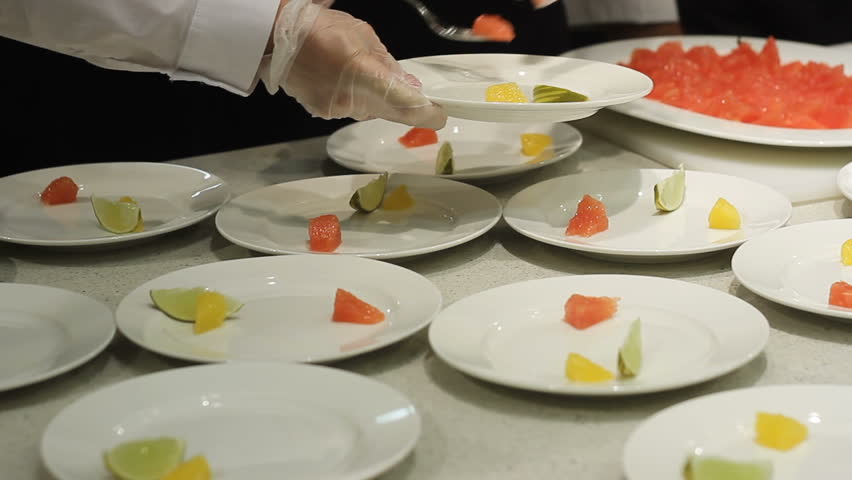 Chef Decorate Dishes in Luxury Stock Footage Video (100% Royalty-free ...