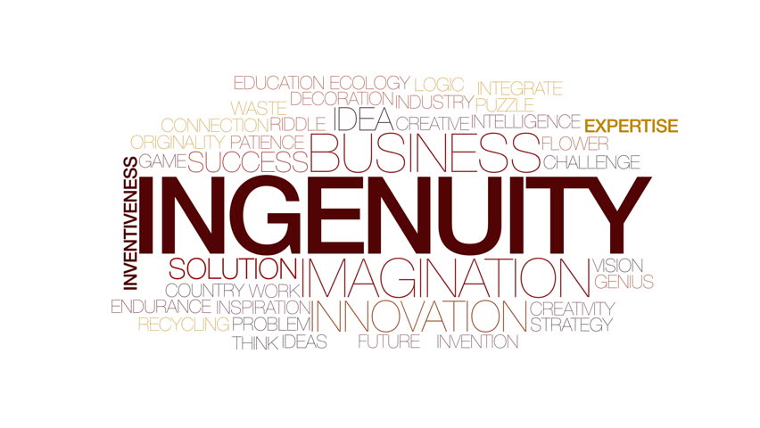 Ingenuity Animated Word Cloud. Kinetic Typography. Stock Footage Video ...