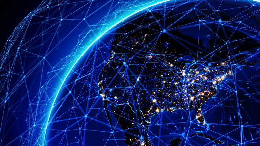 Abstract Technology Network Background Stock Footage Video 24067864 ...