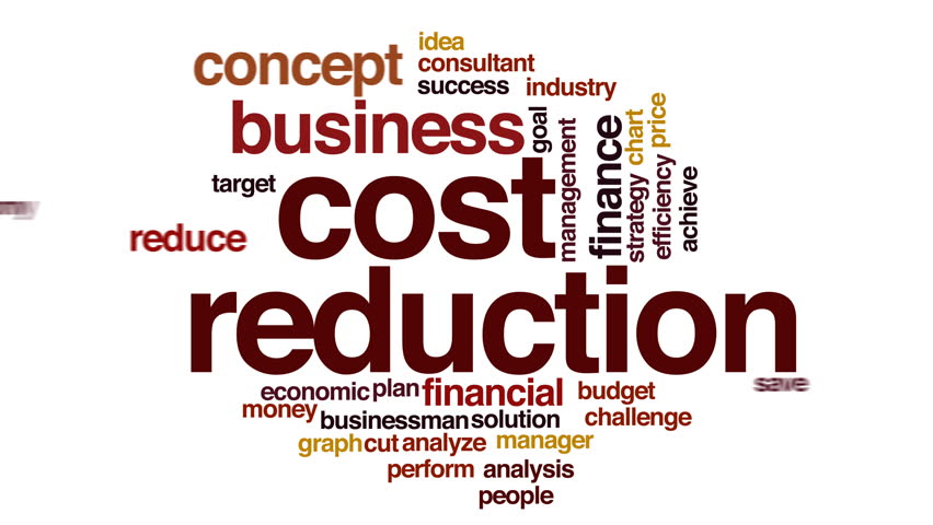Cost Reduction Animated Word Cloud. Stock Footage Video 21482992 ...