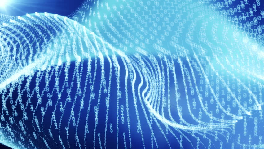Waves of Data Flow (loop) Stock Footage Video (100% Royalty-free ...