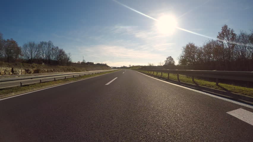 Motorway / Freeway Reversed M1 England, United Kingdom Stock Footage ...