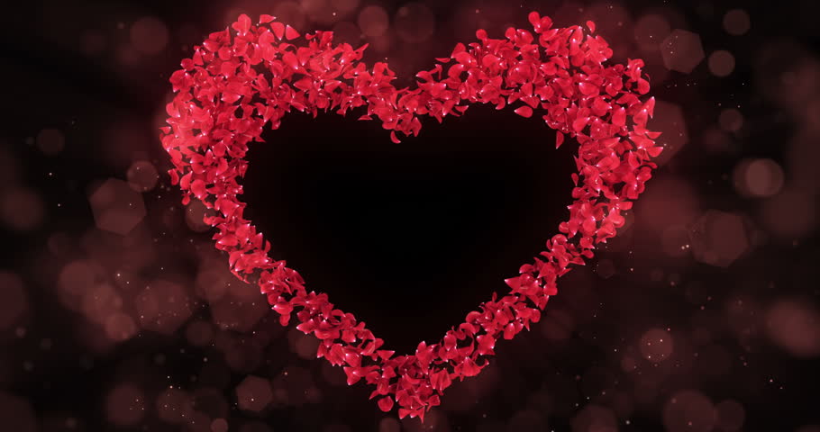 Flying Red Rose Flower Petals Stock Footage Video (100% Royalty-free ...