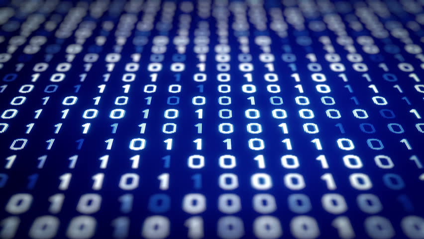 Concept Representation Of Binary Code. Binary Digits 1 And 0 In ...