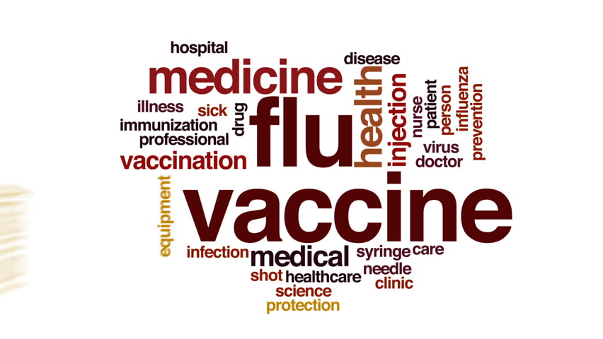 Video stock a tema Flu Vaccine Animated Word Cloud, (100% royalty free ...
