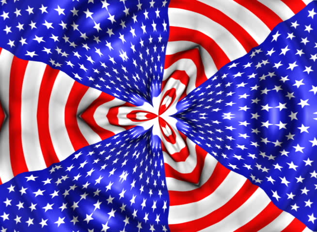 American Flag 0105 - A Psychedelic American Flag Waves In The Breeze ...