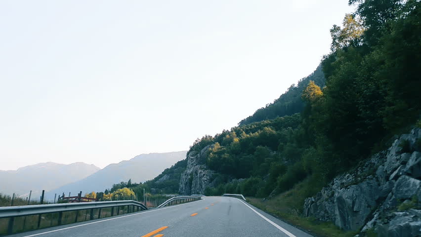 Driving Shot On an Empty Stock Footage Video (100% Royalty-free ...