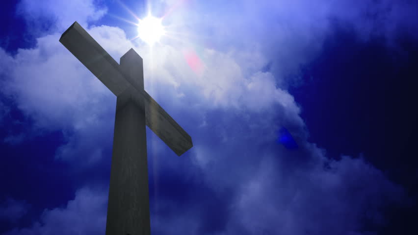 Stock video of computer generated cross with time lapse | 2417693 ...