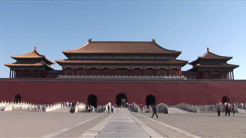 Entrance Gate into the Forbidden City in Beijing, China image - Free ...