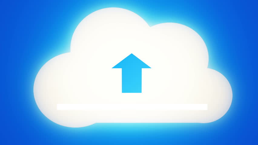 4k,Update The Informative Cloud,upload Progress,web Tech Background. Cg ...