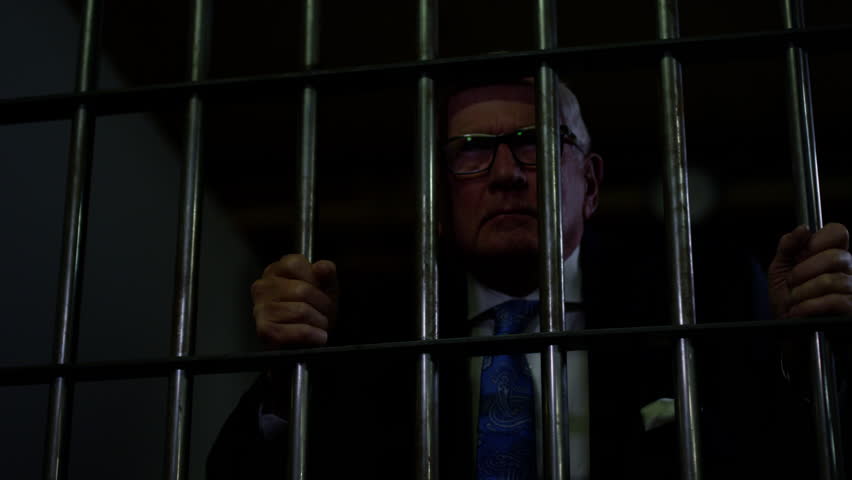 Modern Prison Or Jail Scene - Woman Shaking Bars Stock Footage Video ...