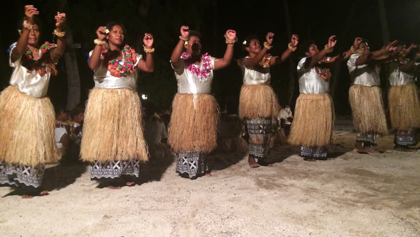 Indigenous Fijian Women Dancing The Traditional Meke Female Dance, The ... Indigenous Fijian Women Dancing The Traditional Meke Female Dance, The ...
