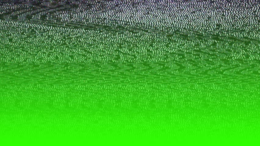 Green Static Low Signal Glitch With Sound 4k Version Stock Footage ...