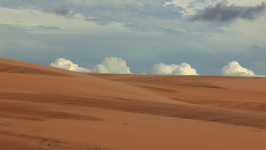 Desert Sand Dunes Flying Over Desert Sand Dunes. Stock Footage Video ...