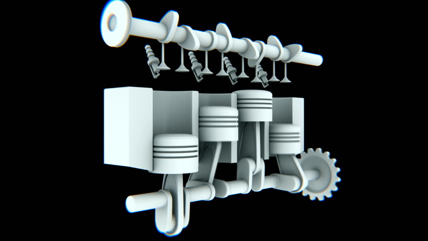 Stock video of stylish engine 3d animation. clip is | 2500133 ...