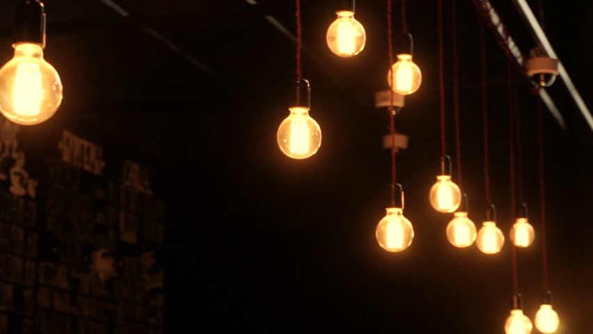 Interior Design. Decorative Lighting. Fluorescent Lights In The Cinema ...